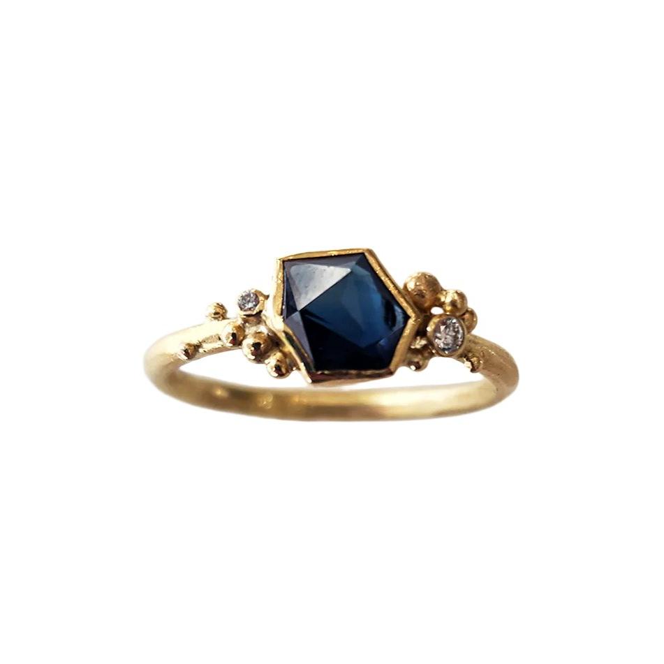 Dark Sapphire Bramble Ring – Leia Zumbro Jewelry
